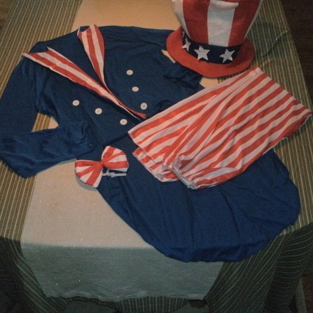 Uncle Sam Cosplay Costume Usa United States America R… - Gem